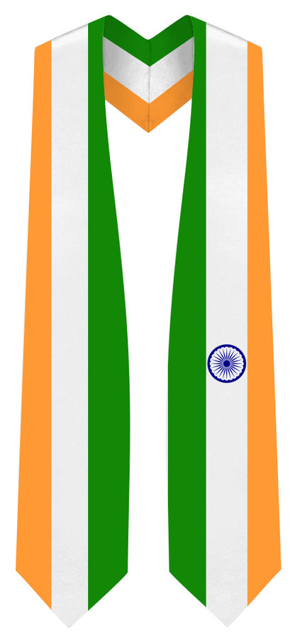 India Graduation Stole - India Flag Sash – Graduation Attire