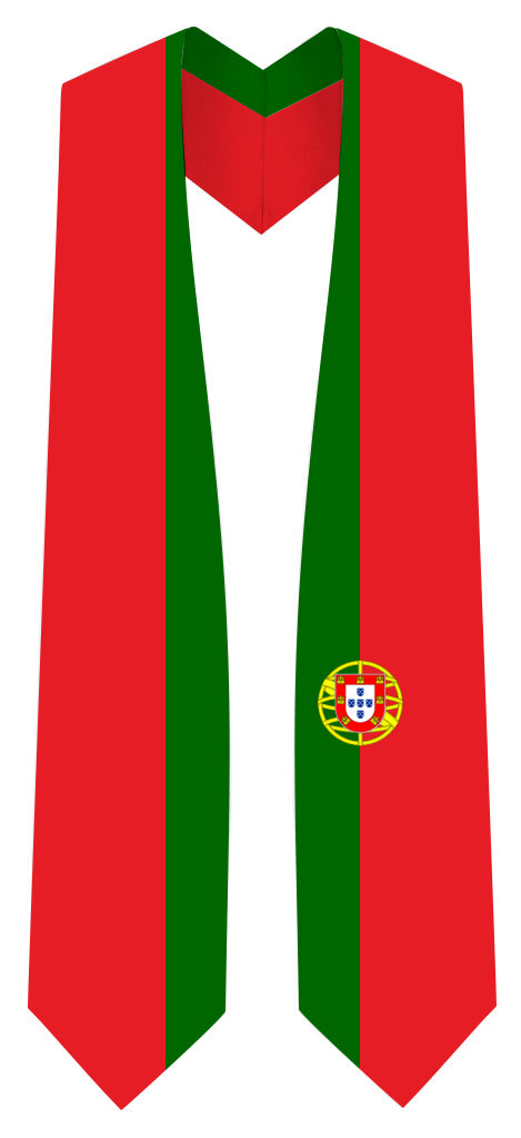 Portugal Graduation Stole - Portugal Flag Sash – Graduation Attire