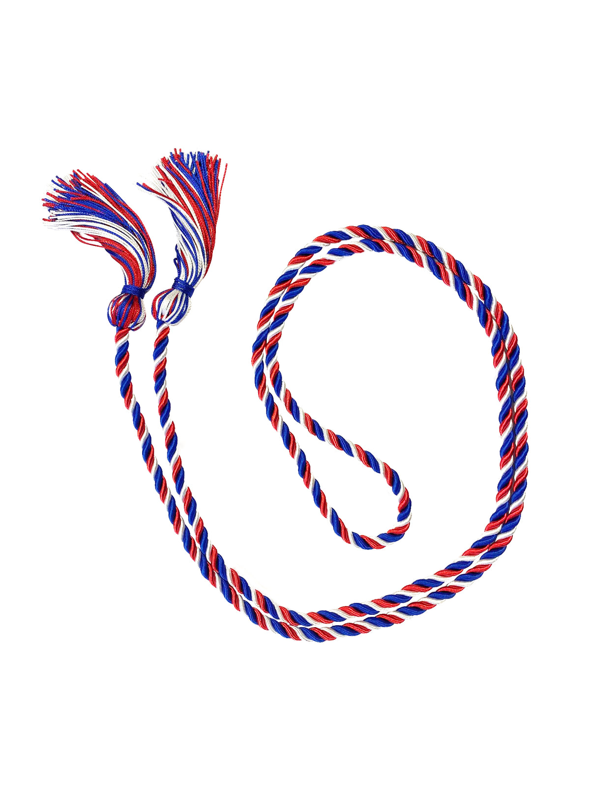 Military Graduation Honor Cord - Red, White & Blue Honor Cords ...