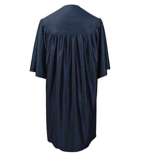 Child Shiny Navy Blue Graduation Gown - Preschool & Kindergarten Gowns ...